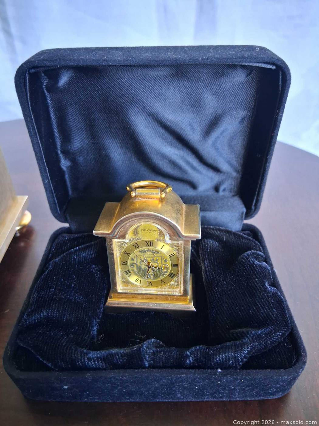Seiko Westminster-Whittington mantel clock and miniature Wm Widdop ...