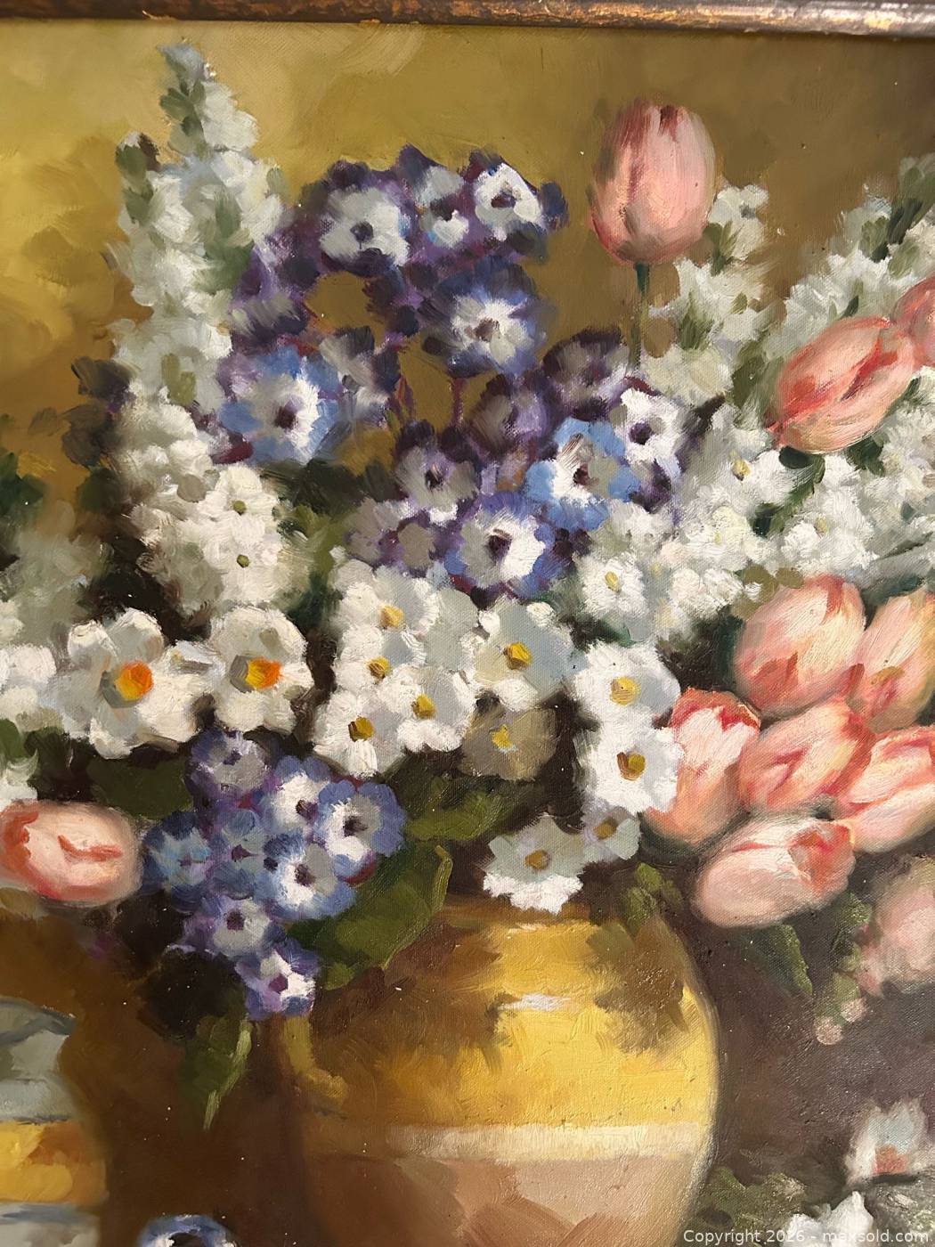 Framed Floral Still Life Oil Painting | Maxsold