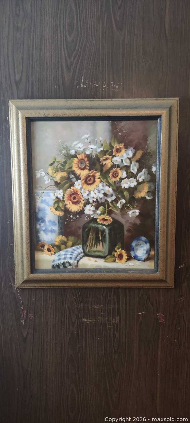 Sunflower and Mixed Flower Still Life Painting | Maxsold