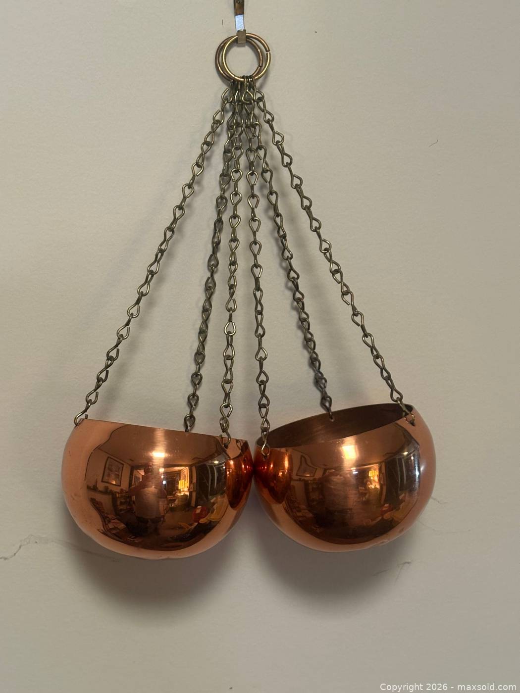 1970s Solid Copper Hanging Planters | Maxsold