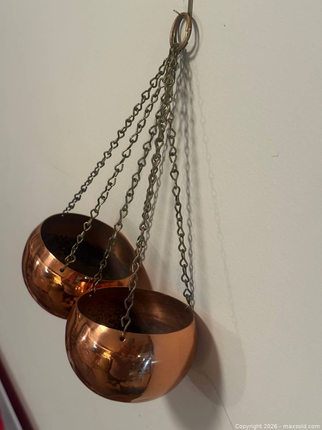 1970s Solid Copper Hanging Planters | Maxsold