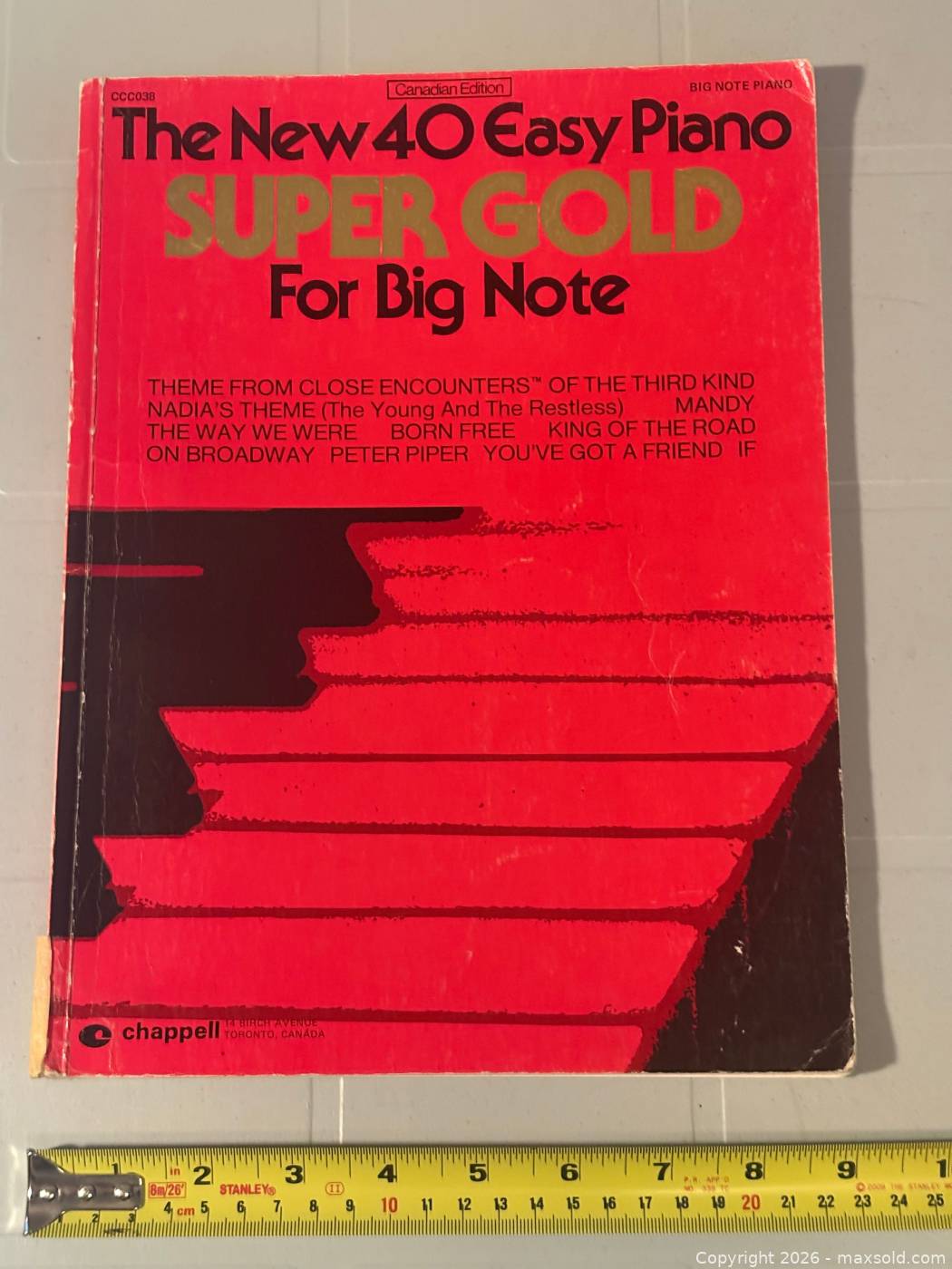 The New 40 Easy Piano Super Gold For Big Note sheet music book | Maxsold