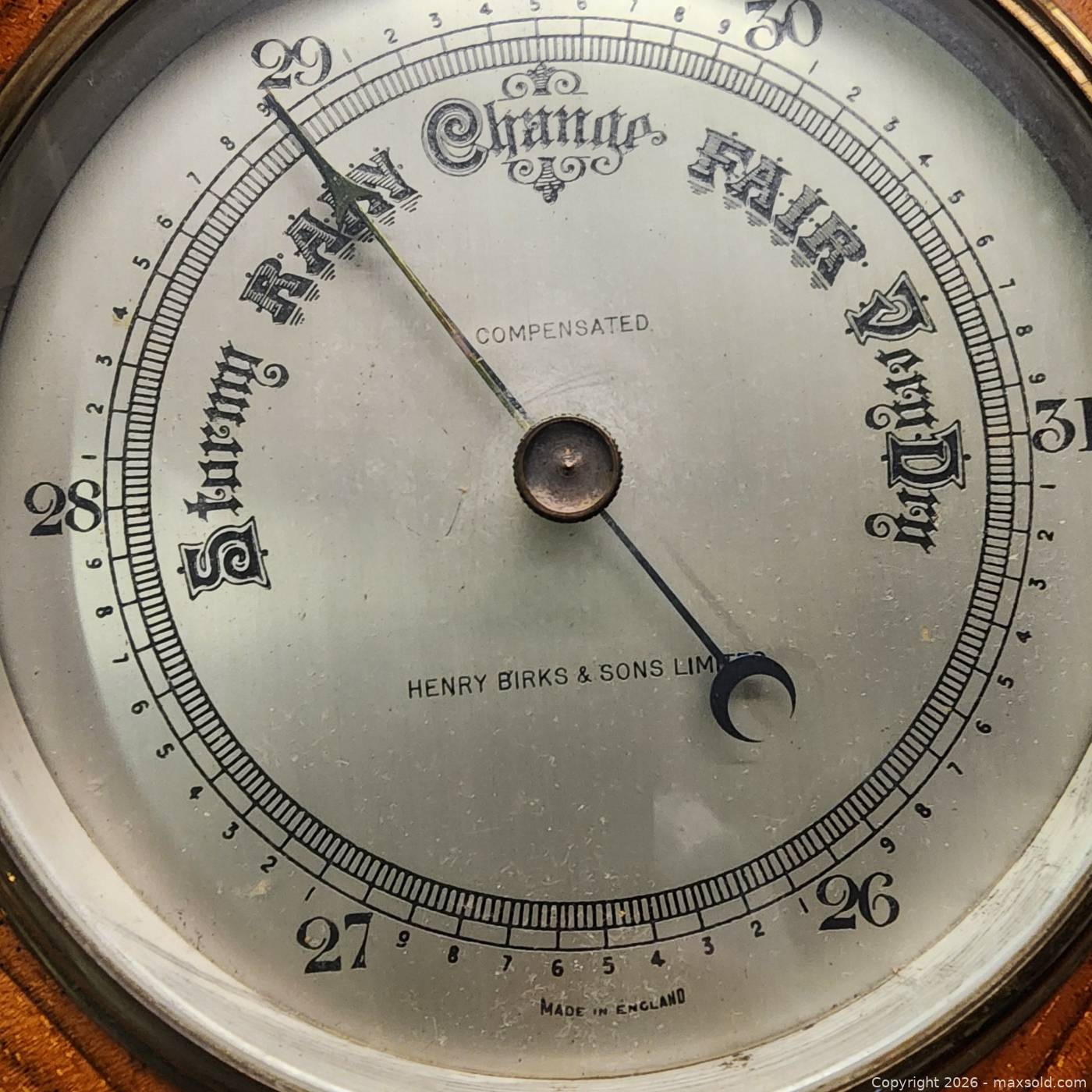 Henry Birks & Sons aneroid wall barometer | Maxsold