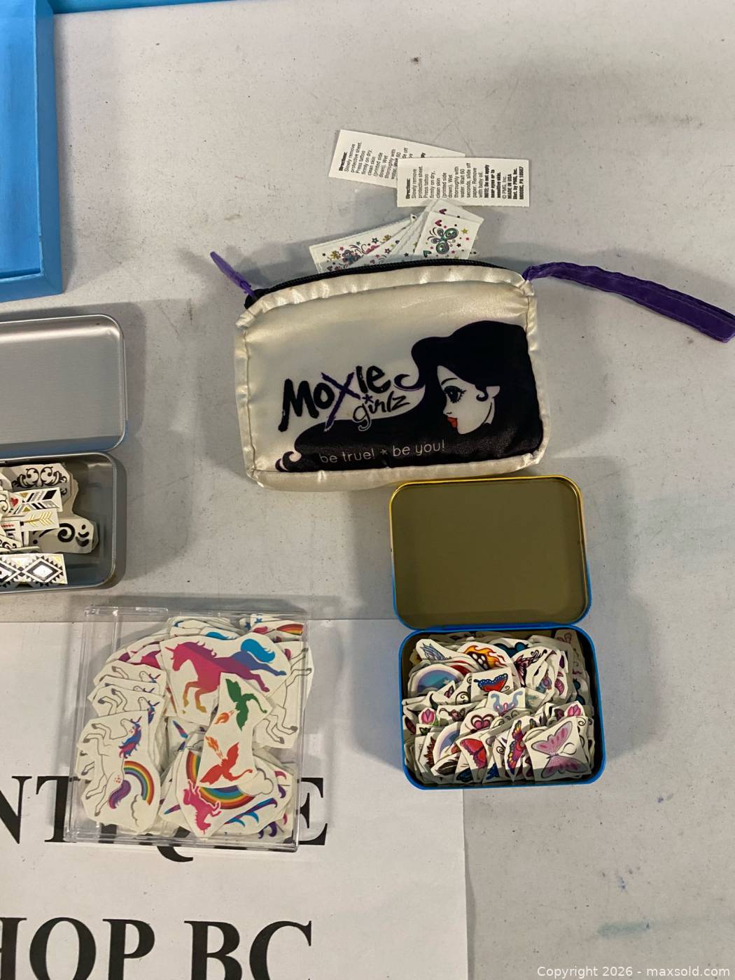 Large mixed lot temporary tattoos and stickers | Maxsold