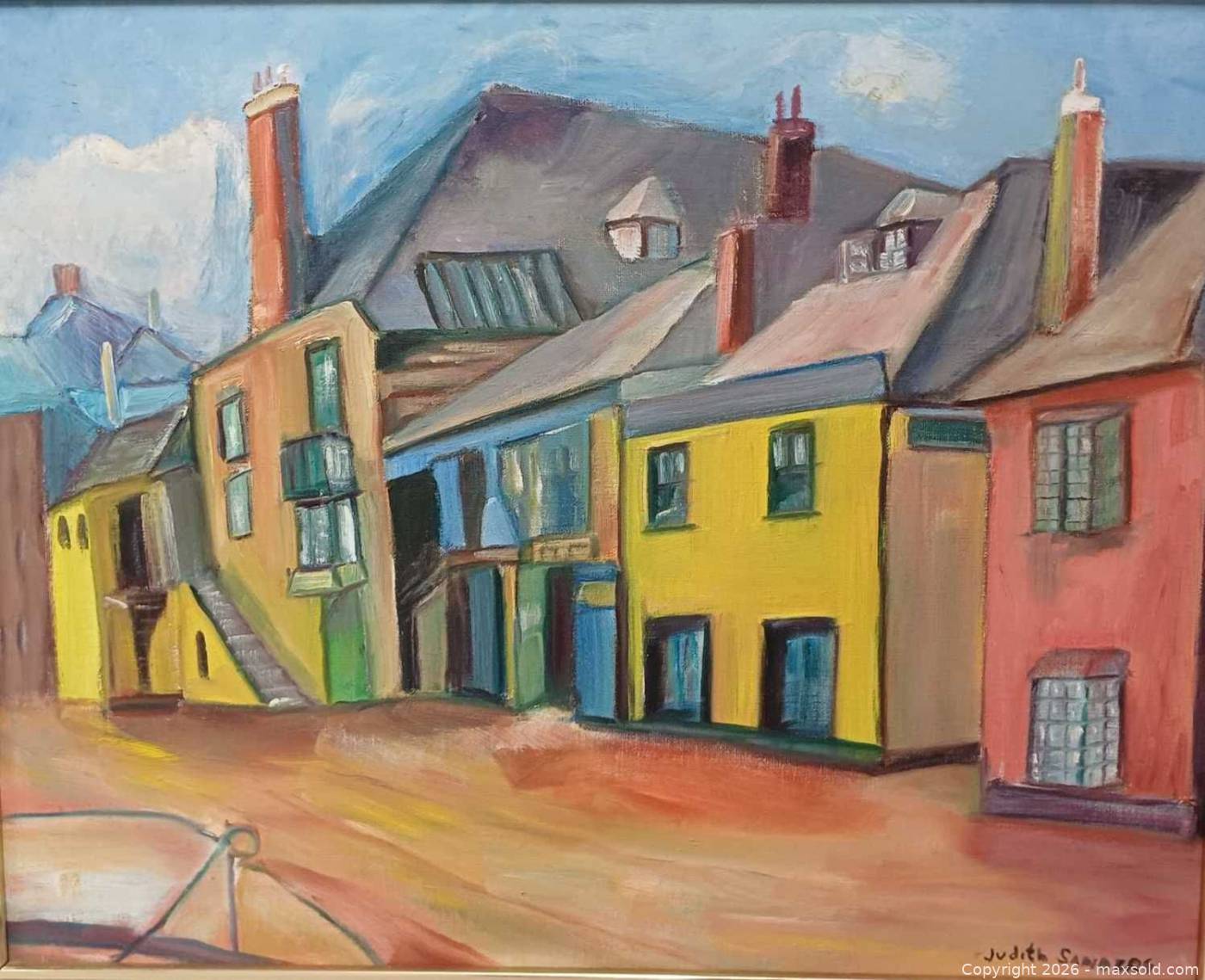 Original oil painting signed Judith Sanders | Maxsold