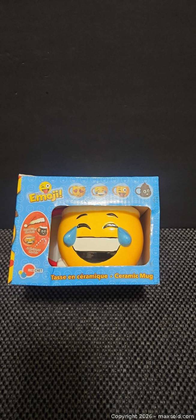 Emoji Face With Tears of Joy Ceramic Mug | Maxsold
