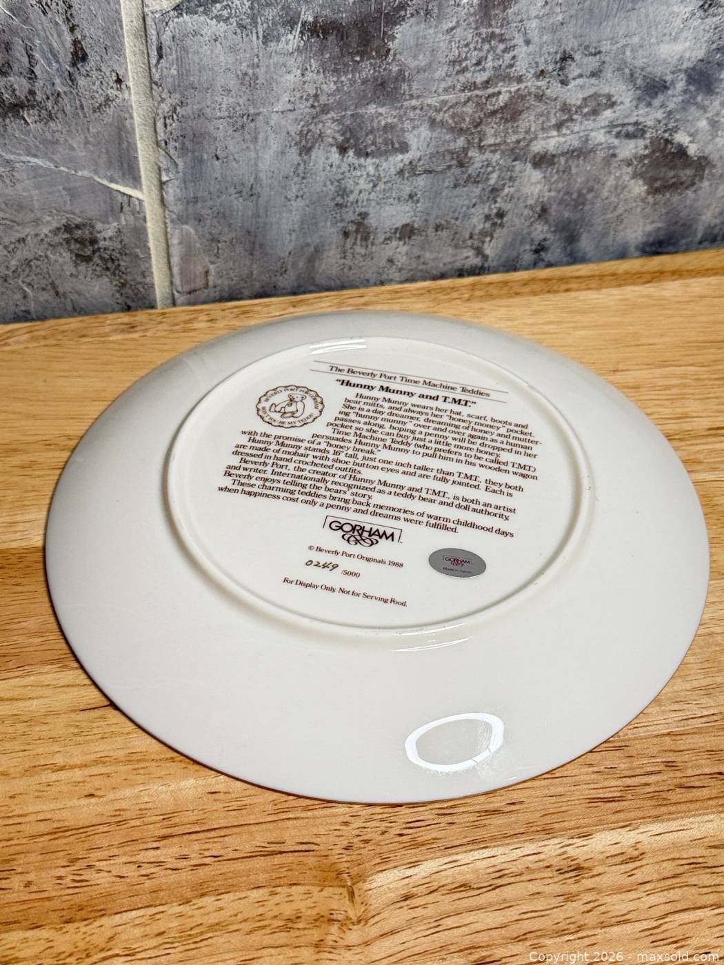 Beverly Port Time Machine Teddies "Hunny Munny and T.M.T." Collector ...