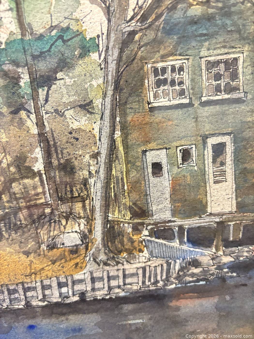 Framed 1982 Gauthier watercolour, 20x26 | Maxsold