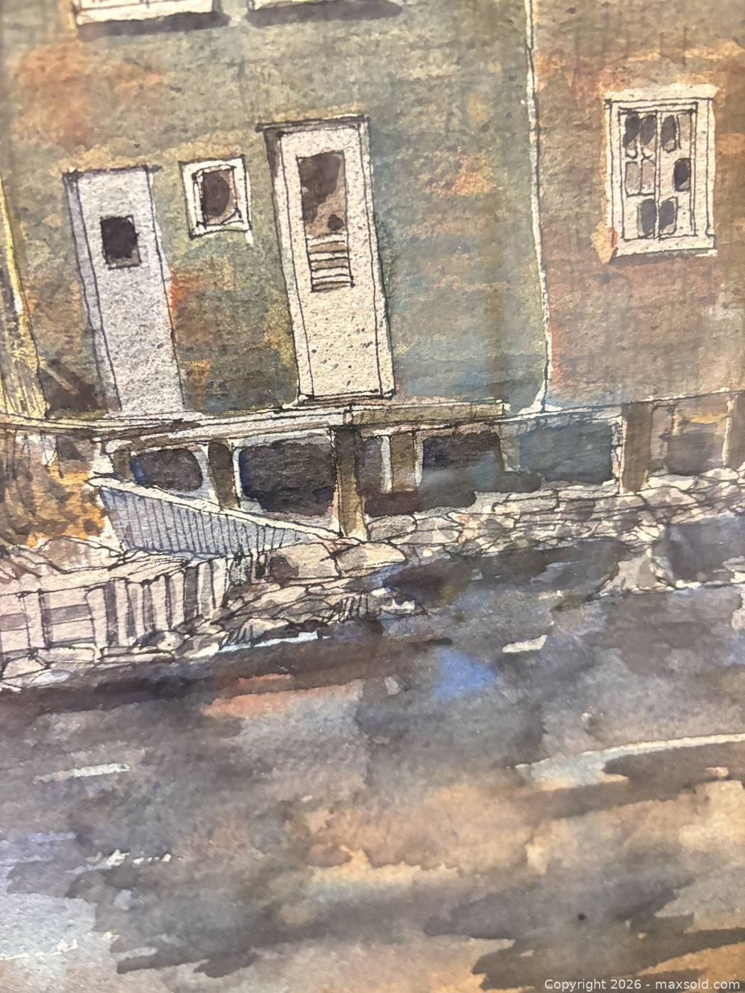 Framed 1982 Gauthier watercolour, 20x26 | Maxsold