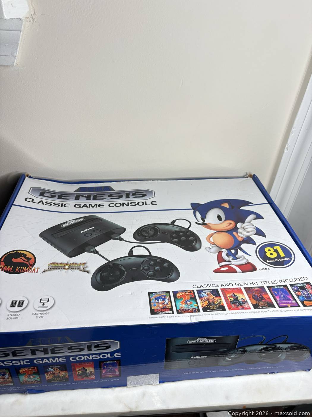 AtGames Sega Genesis Classic Game Console, 81 Built-In Games | Maxsold