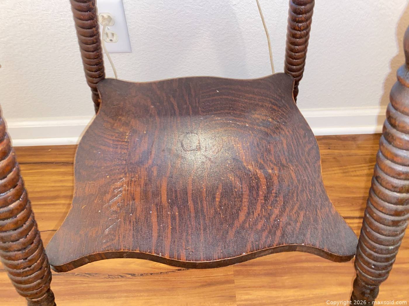 Antique Tiger Oak Two-Tier Parlor Side Table | Maxsold