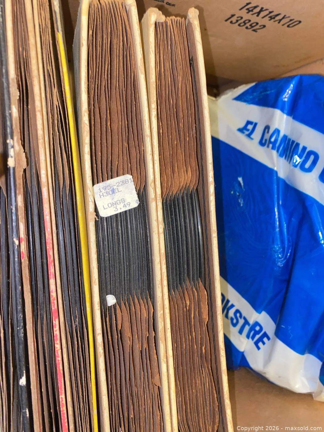 Two boxes assorted vinyl records | Maxsold