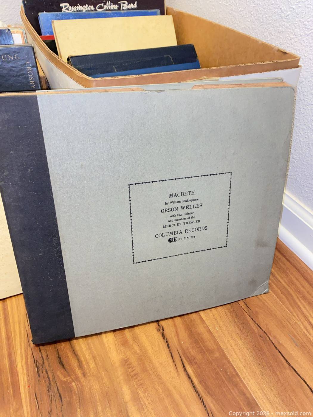 Two boxes assorted vinyl records | Maxsold