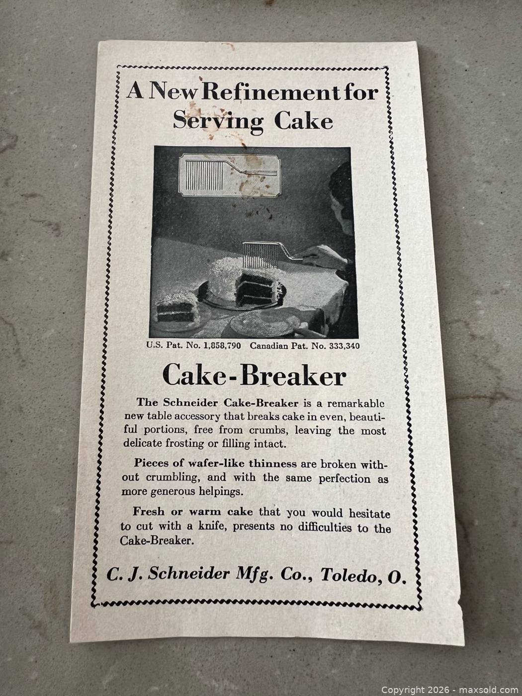 Marble mortar & pestle with Schneider cake-breaker hostess set | Maxsold