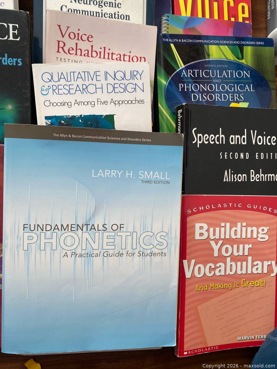 Speech therapy, phonetics & communication textbooks | Maxsold