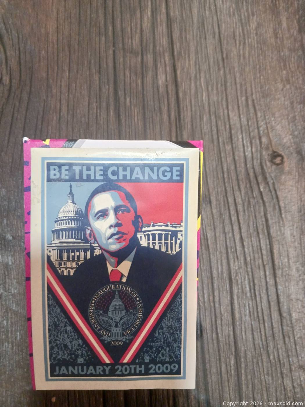 Vintage Obama “Be The Change” inauguration sticker | Maxsold