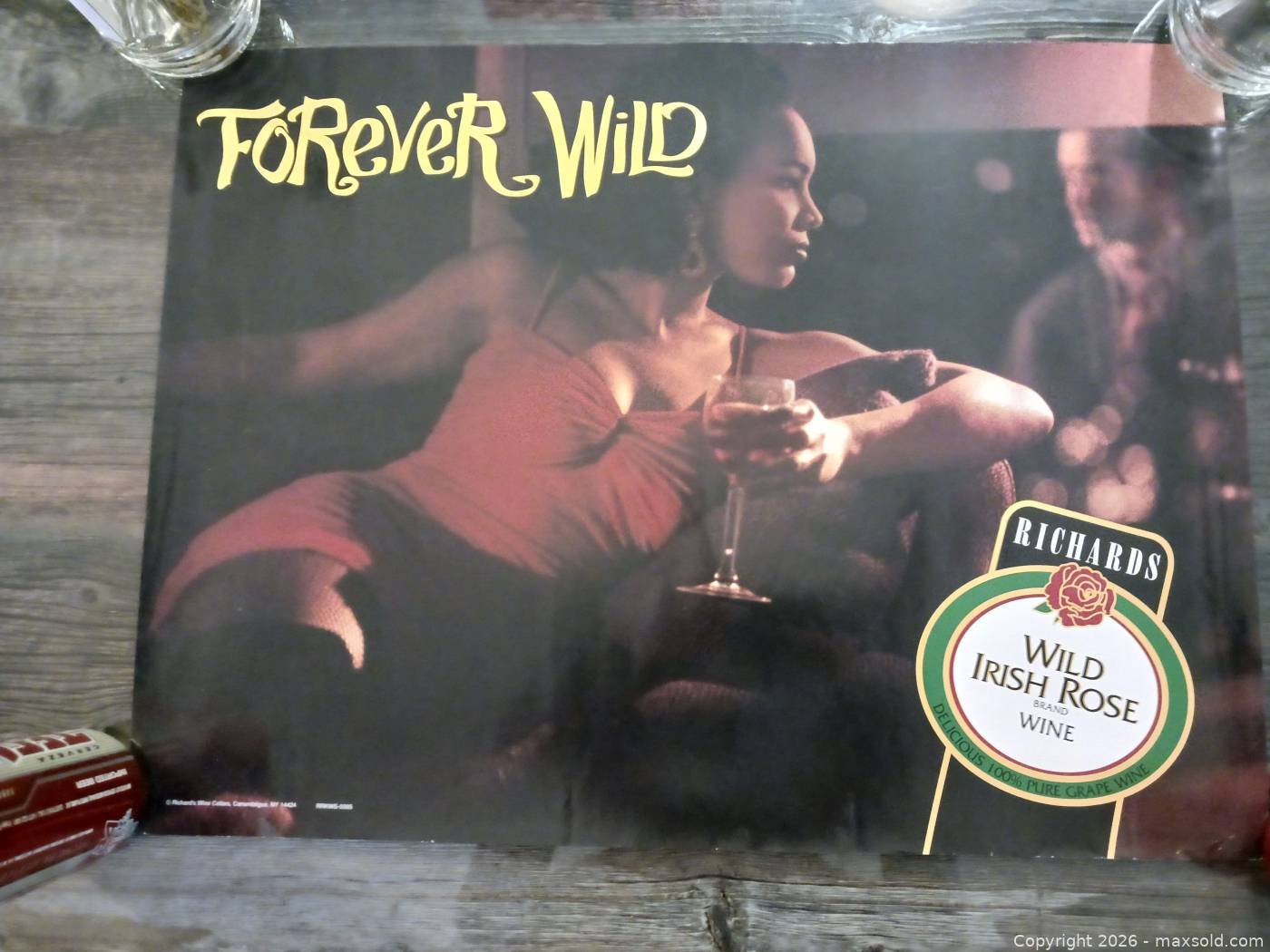Wild Irish Rose "Forever Wild" advertising poster 18" x 24" | Maxsold