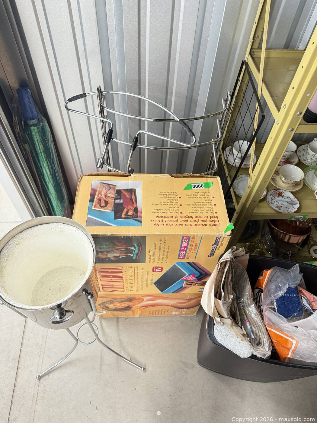 Champagne Bucket & Jane Fonda Step Lot | Maxsold