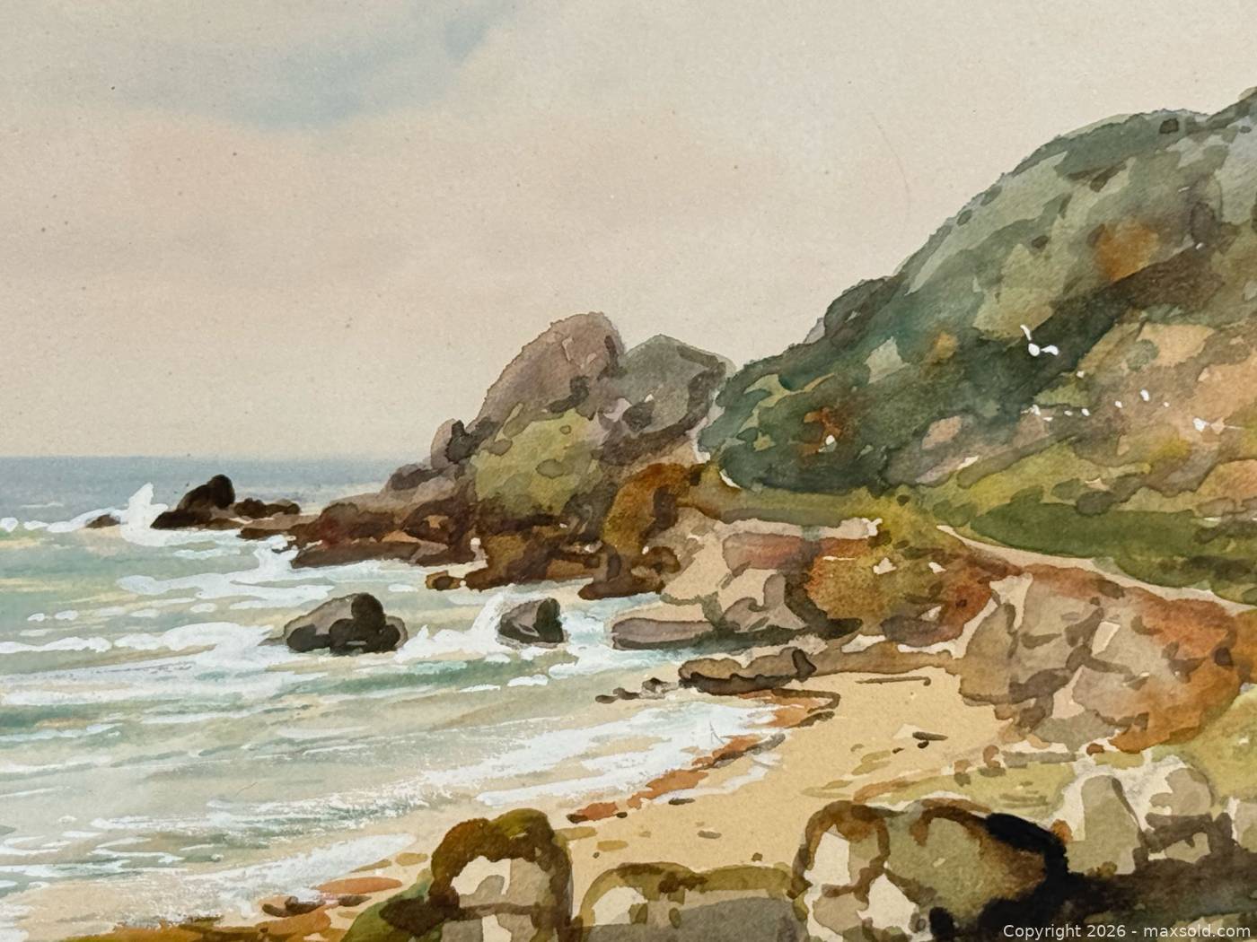 George Trevor Watercolour Antrim Bay | Maxsold