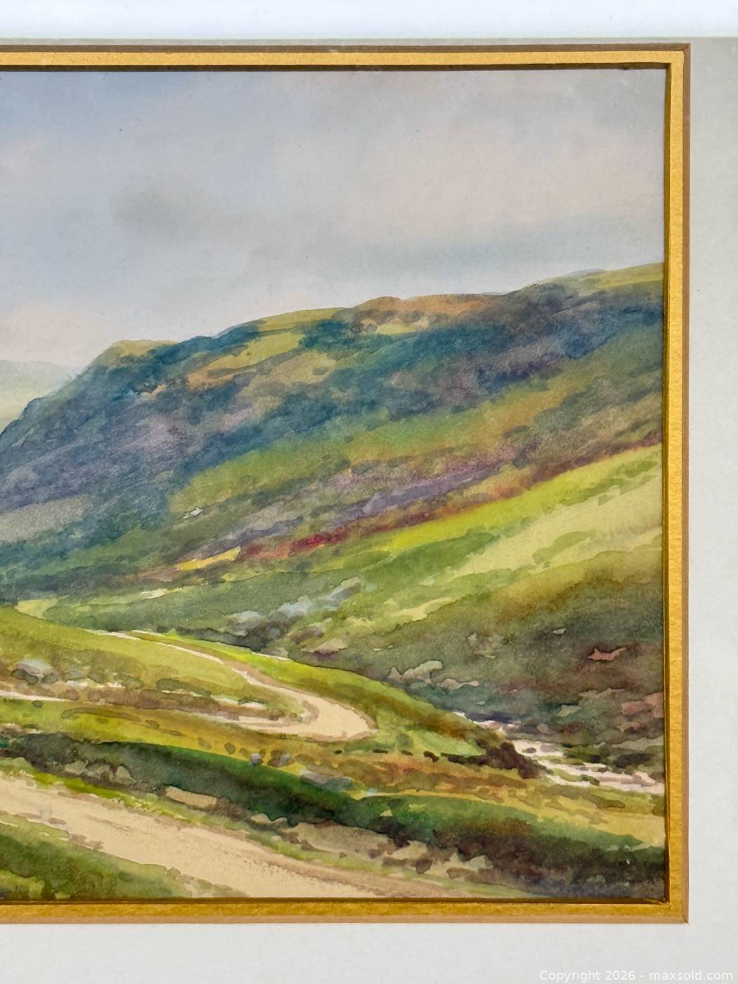 Signed George Trevor Watercolour Glenesh Pass 17x12 in | Maxsold