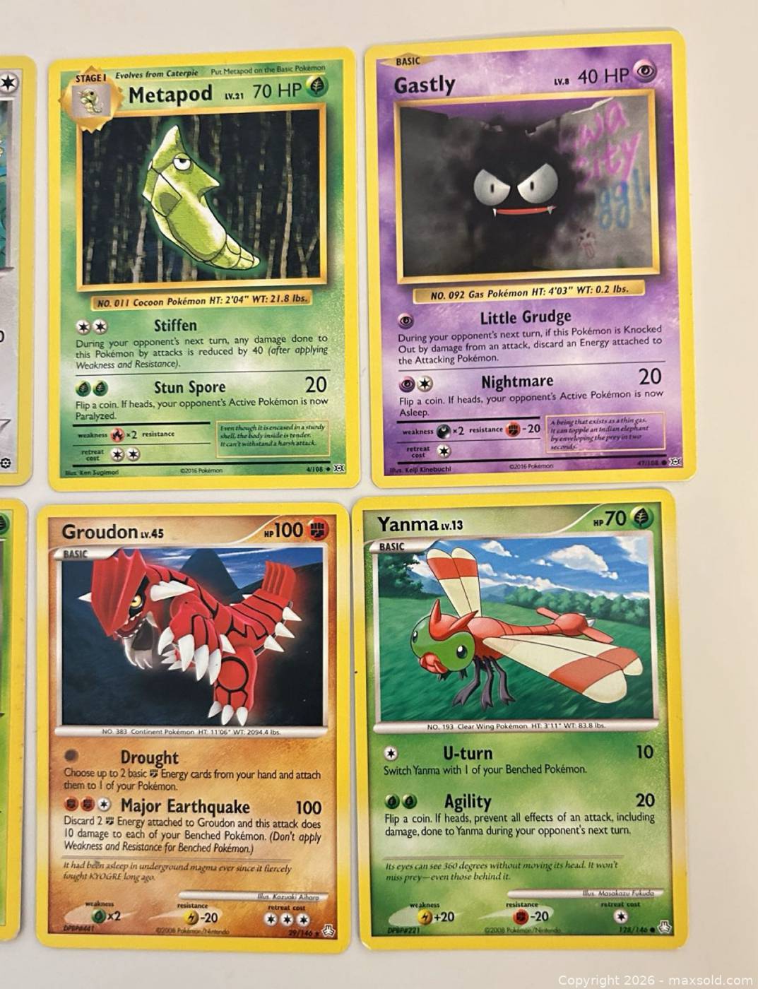 Six Pokémon trading cards | Maxsold