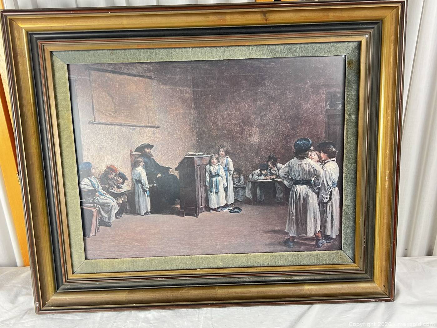 Framed wall art reproduction children classroom | Maxsold