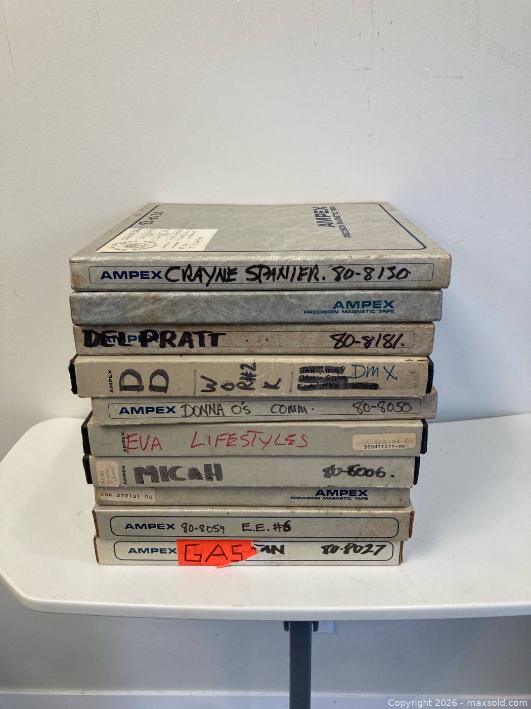 10 half-inch Ampex audio tapes | Maxsold