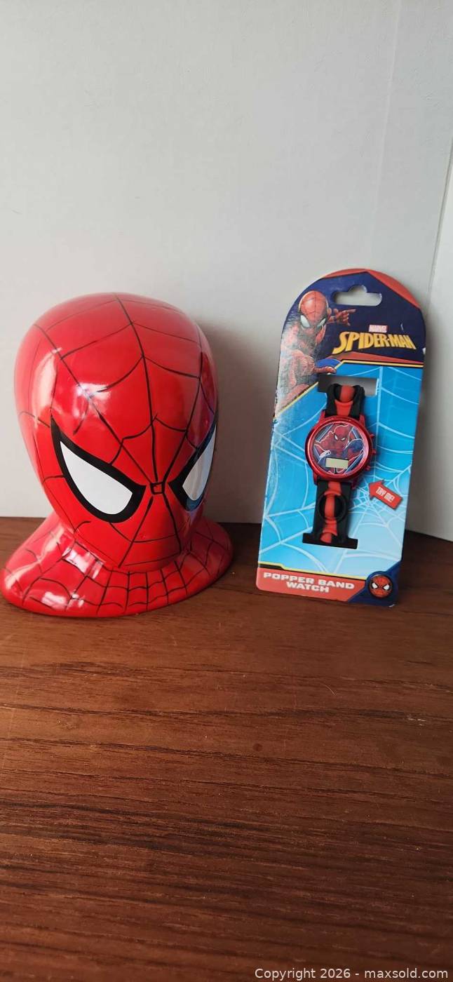 Spider-Man Watch and Piggy Bank | Maxsold