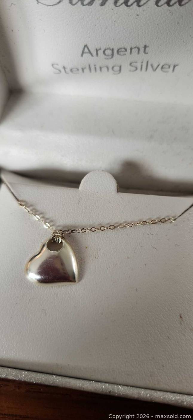 Samara Argent sterling silver heart pendant necklace | Maxsold