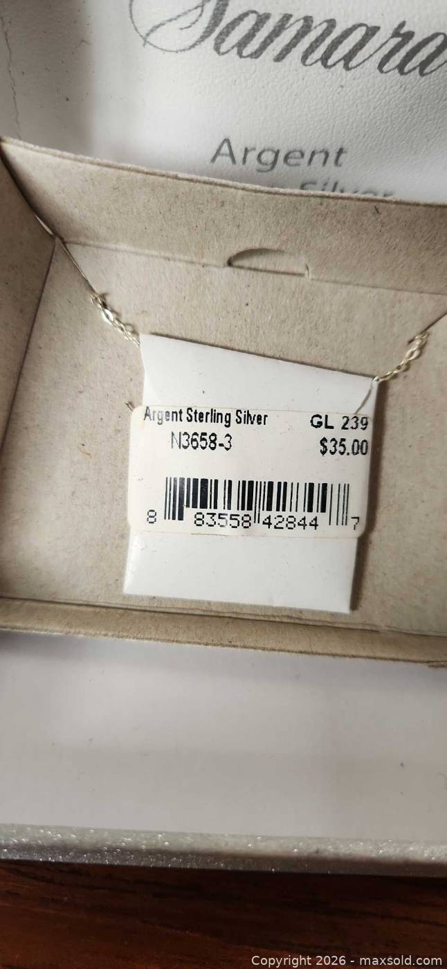 Samara Argent sterling silver heart pendant necklace | Maxsold