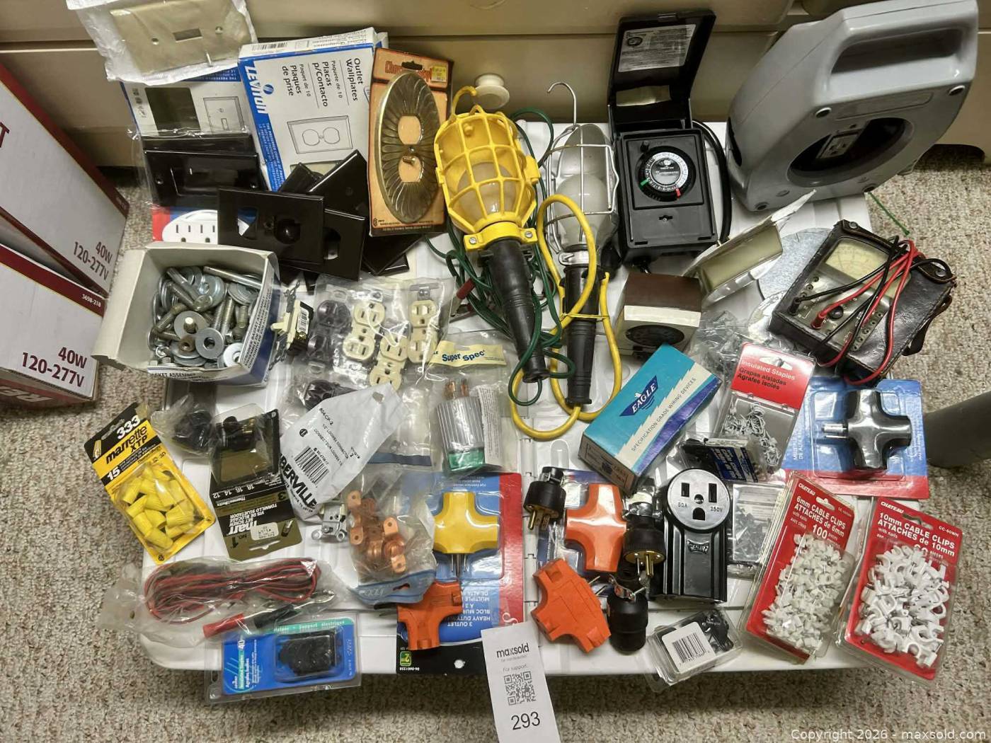 Power bars, extension cords, electrical accessories lot | Maxsold