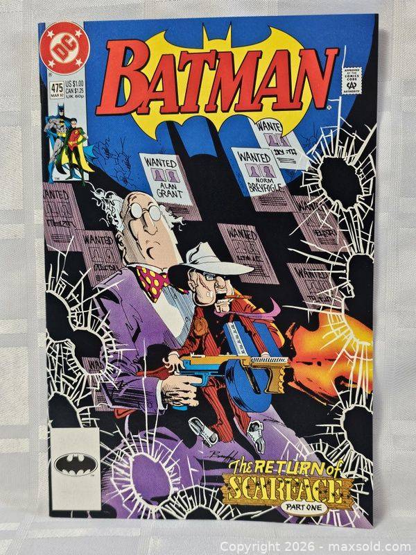 Batman #475 The Return of Scarface Part One (Mar 1992) | Maxsold