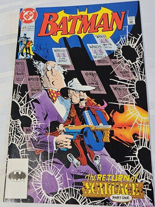 Batman #475 The Return of Scarface Part One (Mar 1992) | Maxsold