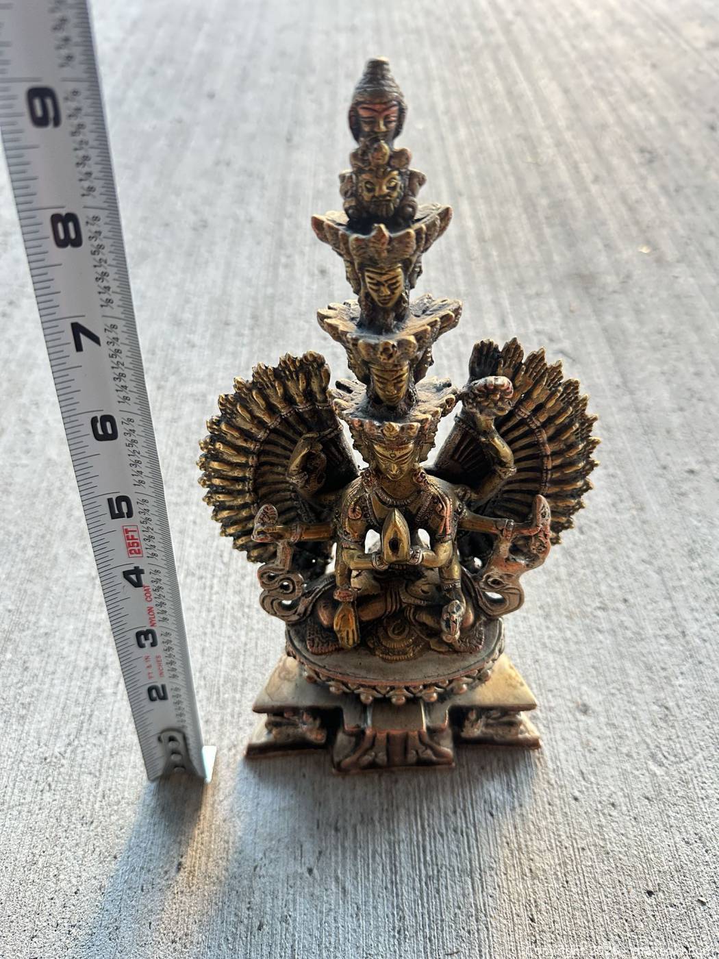 Cast Metal Multi-Headed Buddha Figurine | Maxsold