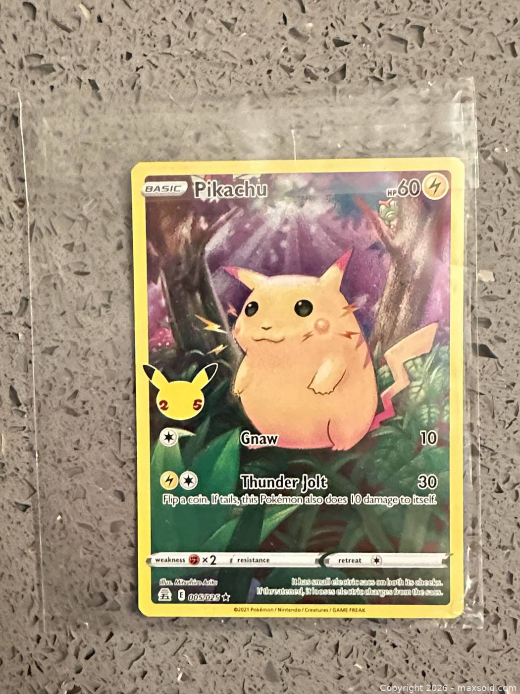 Pokémon Pikachu Celebrations card | Maxsold