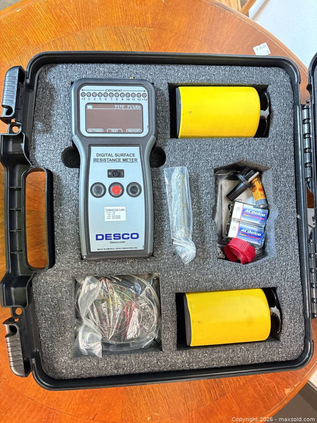 DESCO digital surface resistance meter kit | Maxsold