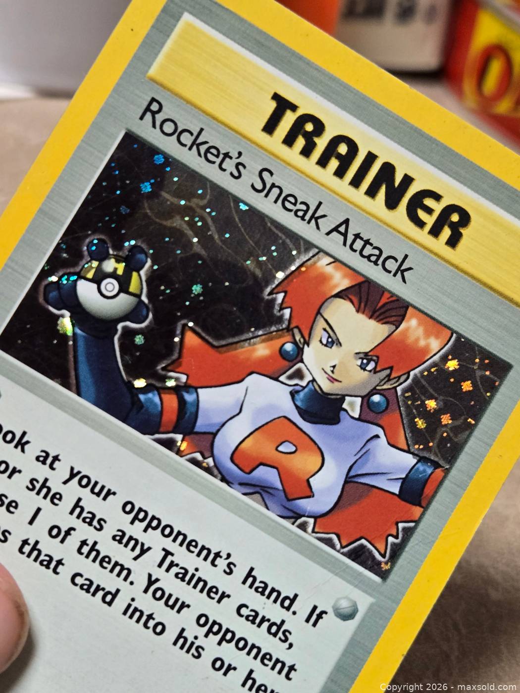 Pokémon Rocket's Sneak Attack 16/82 holo Trainer card | Maxsold