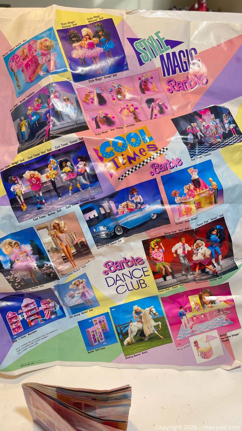 Vintage Barbie poster and booklets | Maxsold