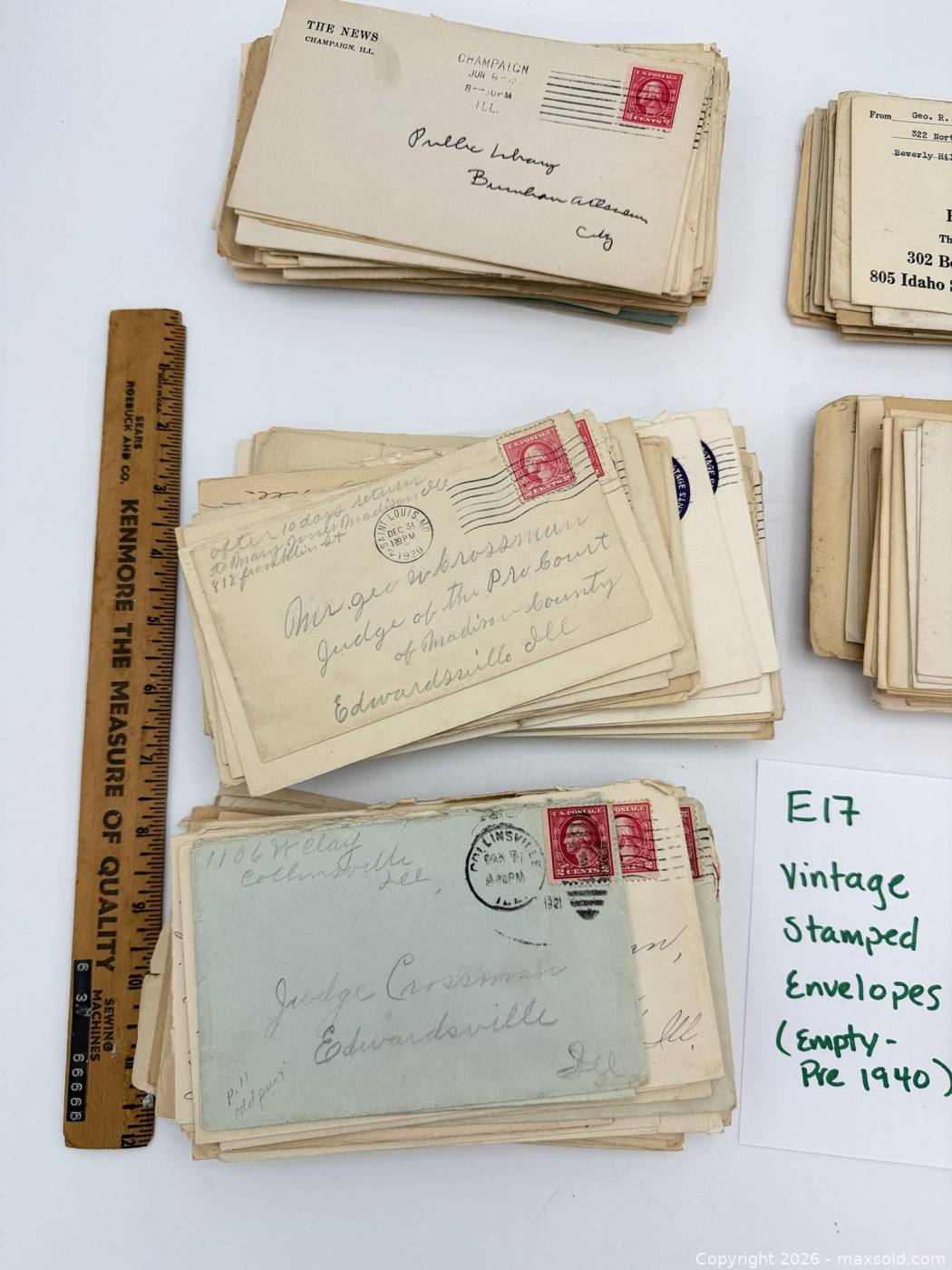 300+ vintage stamped envelopes pre-1940 | Maxsold