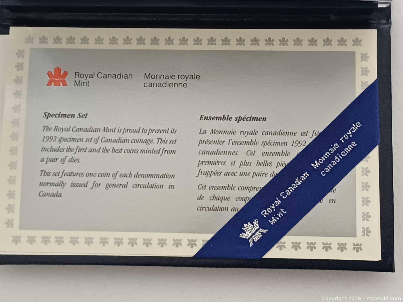 1992 Royal Canadian Mint 6-Coin Specimen Set | Maxsold