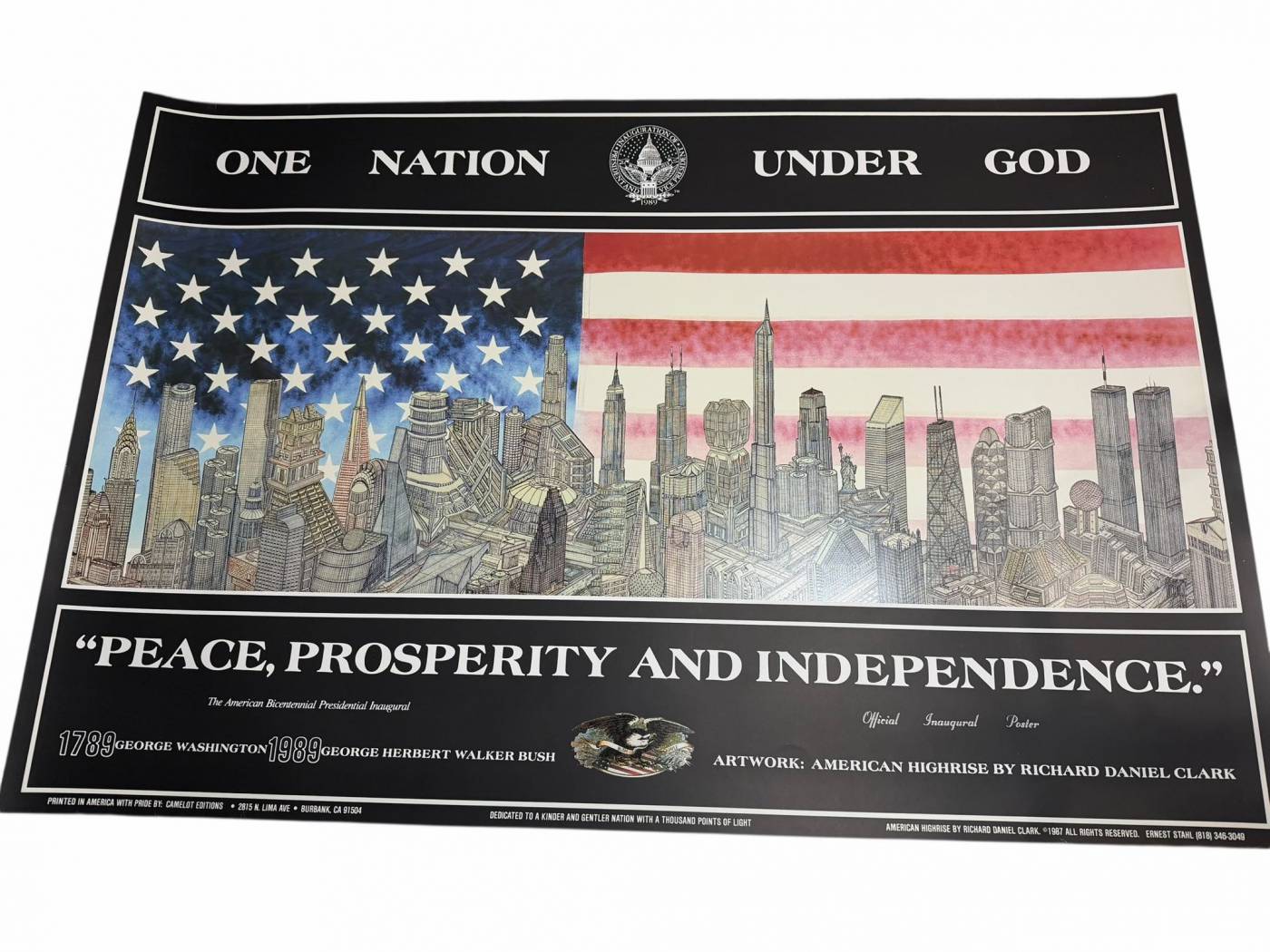 Richard Daniel Clark American Highrise “One Nation Under God” poster ...