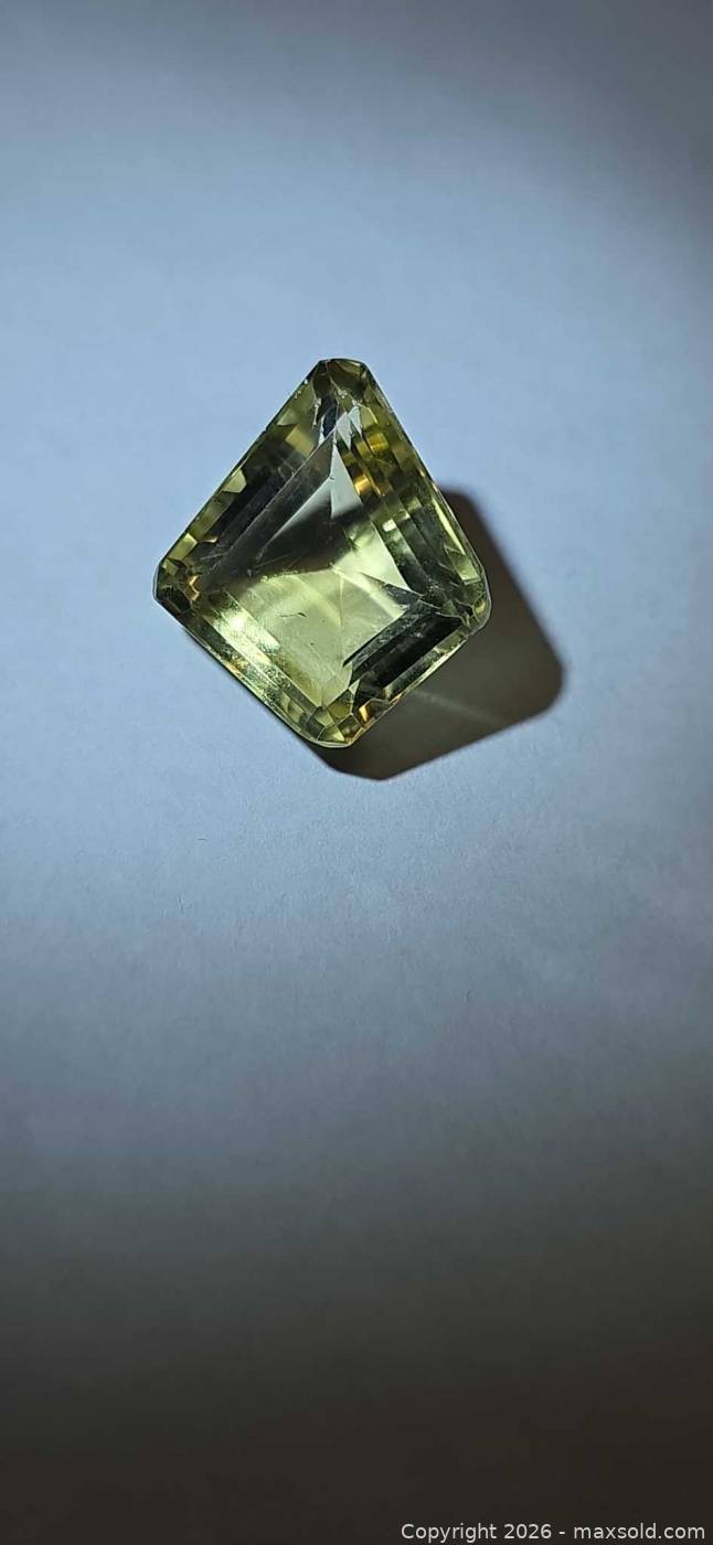 12.05ct Fancy Cut Lemon Citrine Gemstone | Maxsold