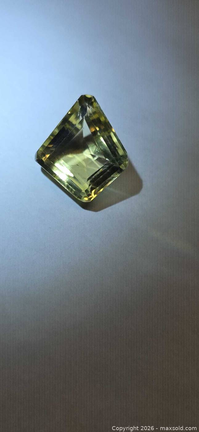 12.05ct Fancy Cut Lemon Citrine Gemstone | Maxsold