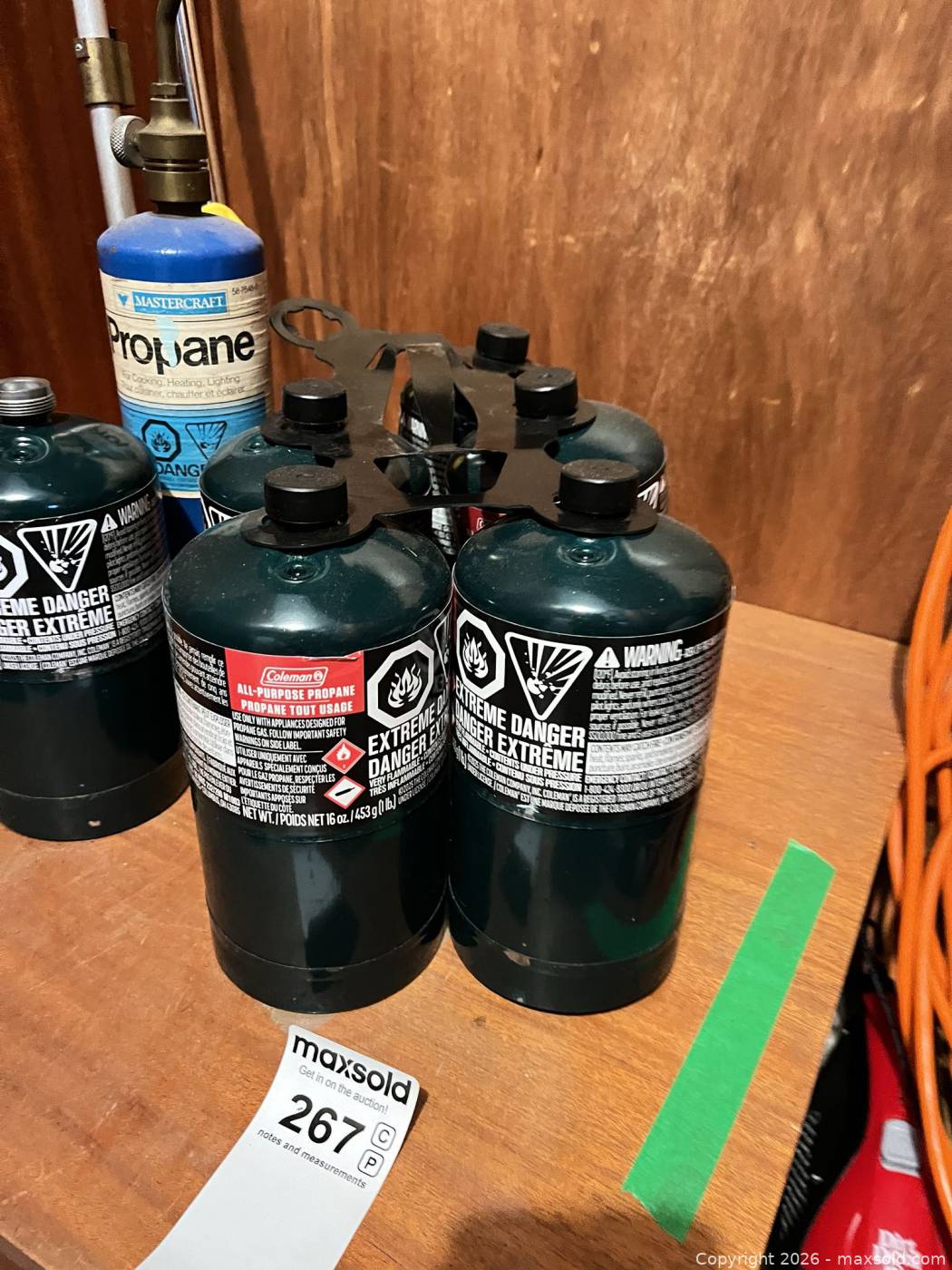 Coleman Propane Cylinders, Mastercraft Torch, Weed Burner Wands | Maxsold