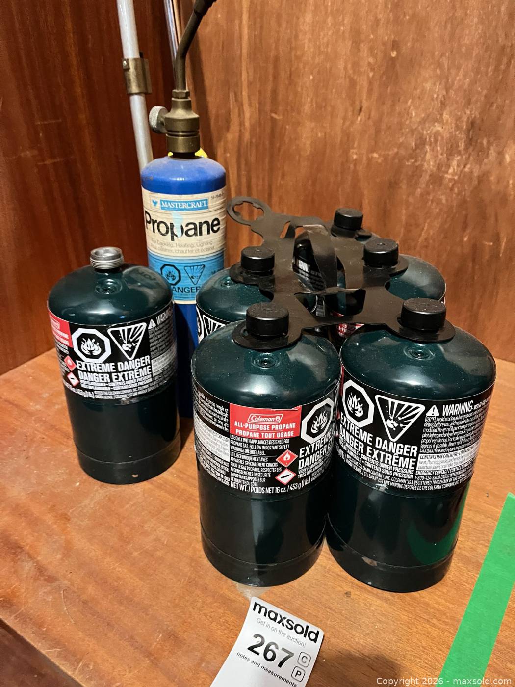 Coleman Propane Cylinders, Mastercraft Torch, Weed Burner Wands | Maxsold