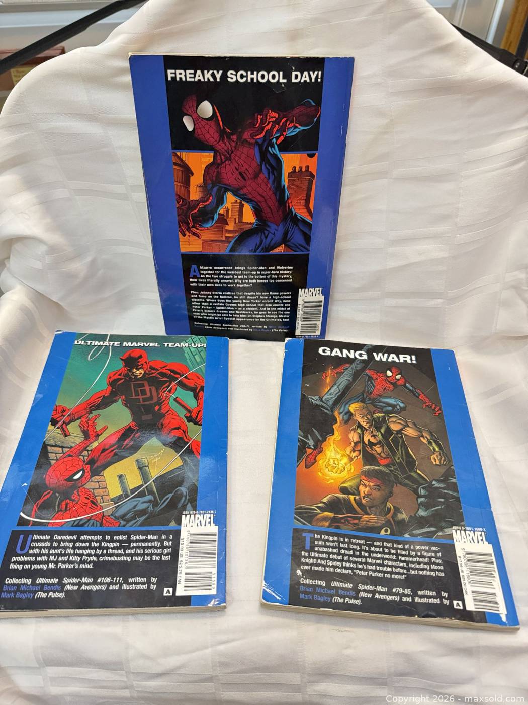 Ultimate Spider-Man trade paperbacks, vols 12, 14, 18 | Maxsold