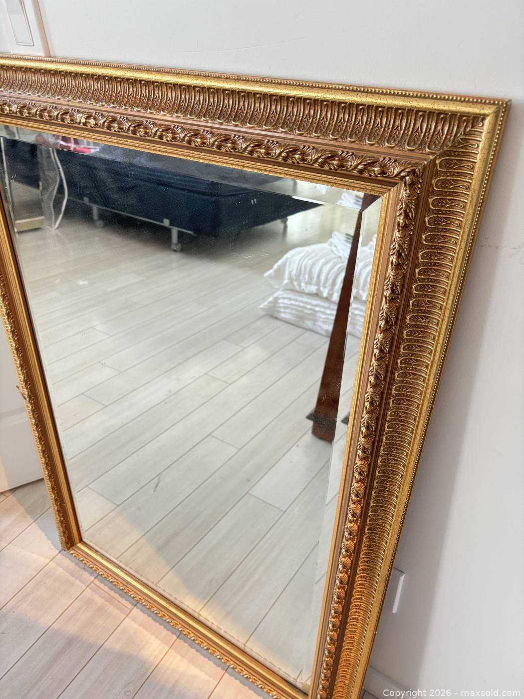 Stanley Monarch gilt ornate wall mirror 24x36 in | Maxsold