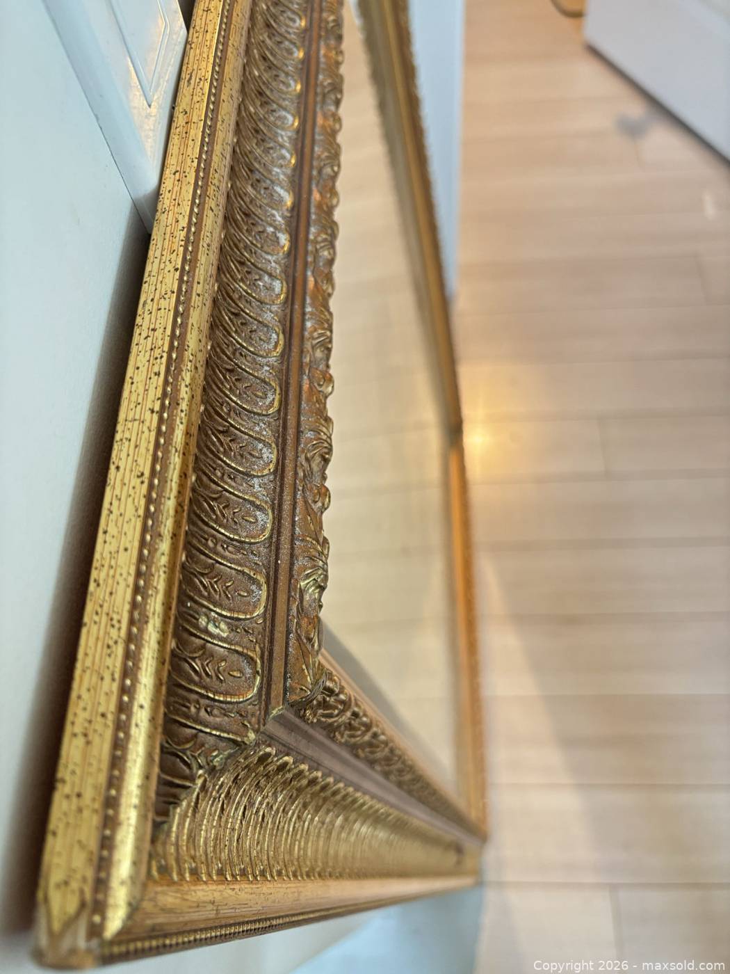 Stanley Monarch gilt ornate wall mirror 24x36 in | Maxsold