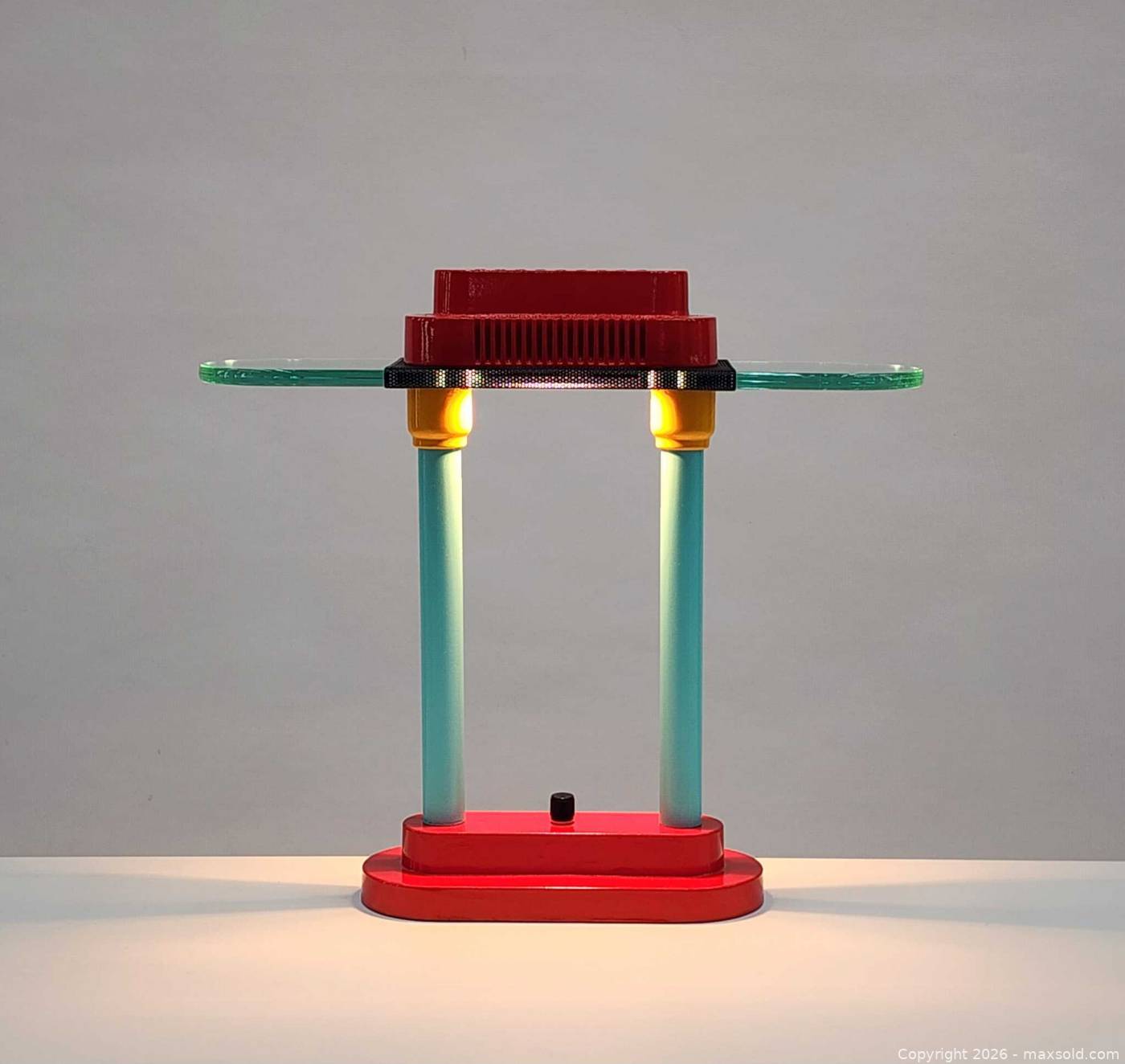 Vintage Sonneman Style Memphis Table Lamp | Maxsold