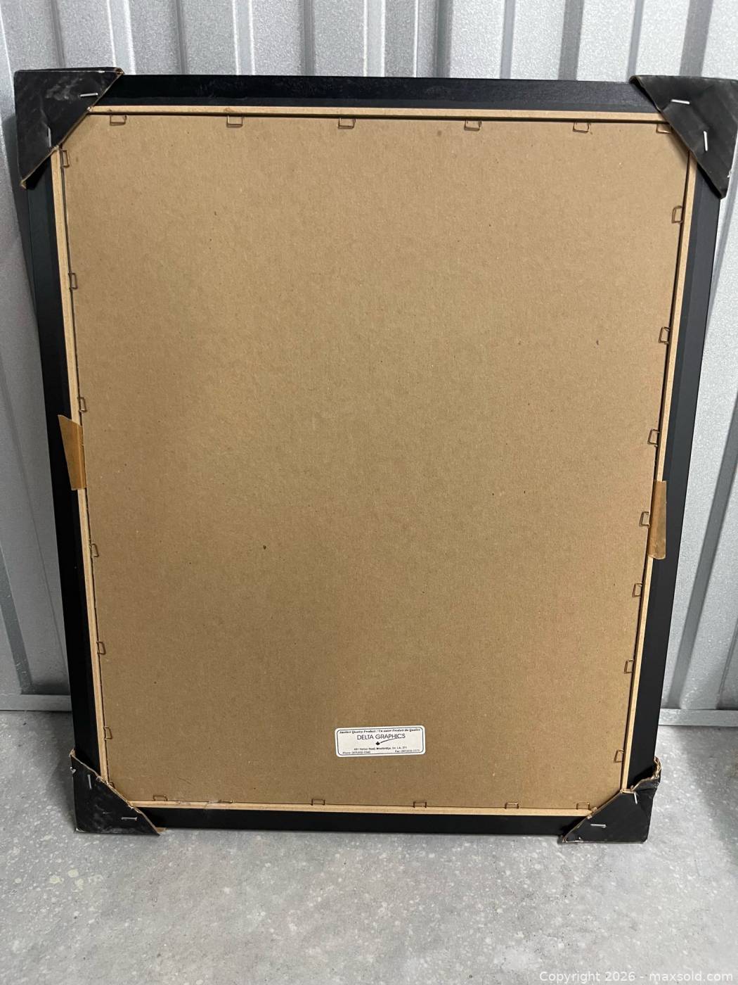 Framed Delta Graphics poster print | Maxsold